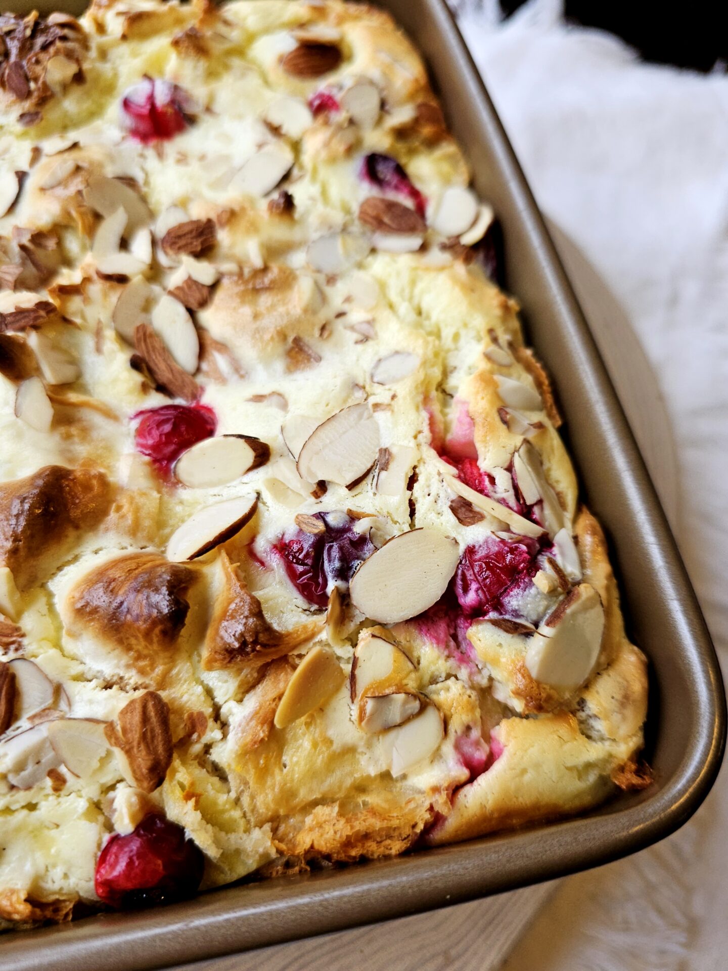 Irresistible 4 Layer Cranberry Orange Bread Pudding